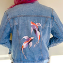 Koi Fish Jacket, Custom Denim Jacket – EmAttemptsArt