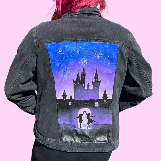 Long Live Jacket, Castle Custom Denim Jacket – EmAttemptsArt